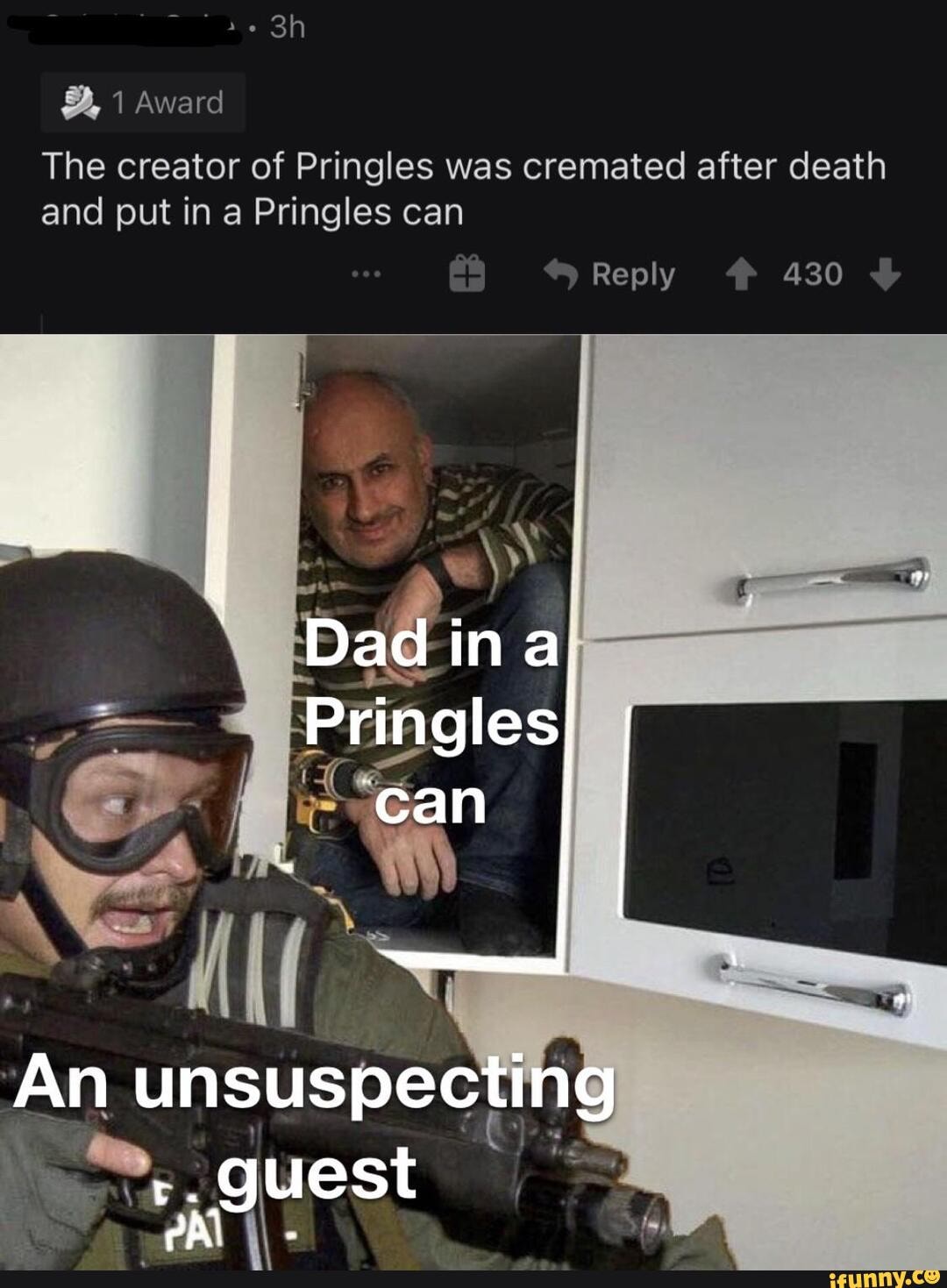 Sh 1 Award The creator of Pringles was cremated after death and put in ...