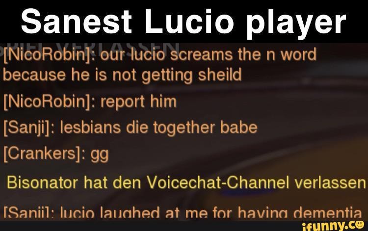 Lucio memes. Best Collection of funny Lucio pictures on iFunny