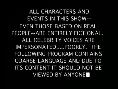 ALL CHARACTERS AND EVENTS IN THIS SHOW-- EVEN THOSE BASED ON REAL ...