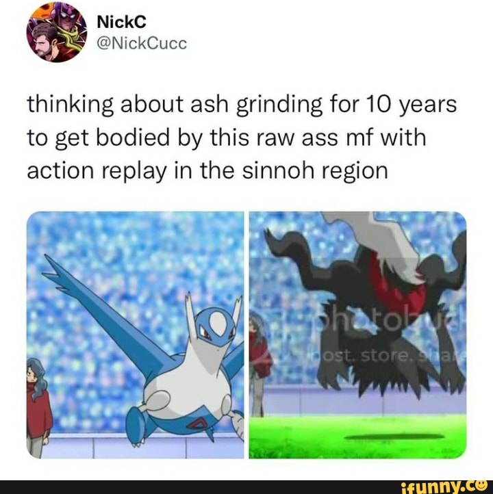 Thinking about ash grinding for 10 years to get bodied by this raw ass ...