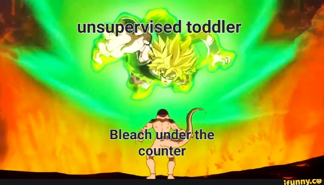 Unsupervised toddler Bleach underthe counter - iFunny