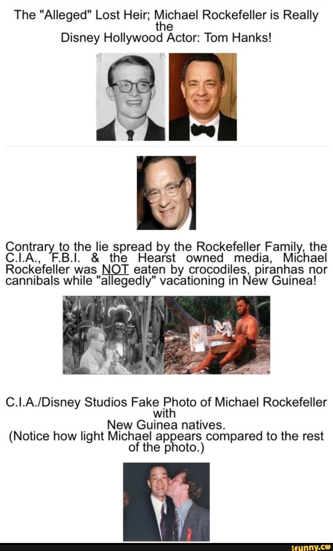 The "Alleged" Lost Heir; Michael Rockefeller is Really ie Disney ...