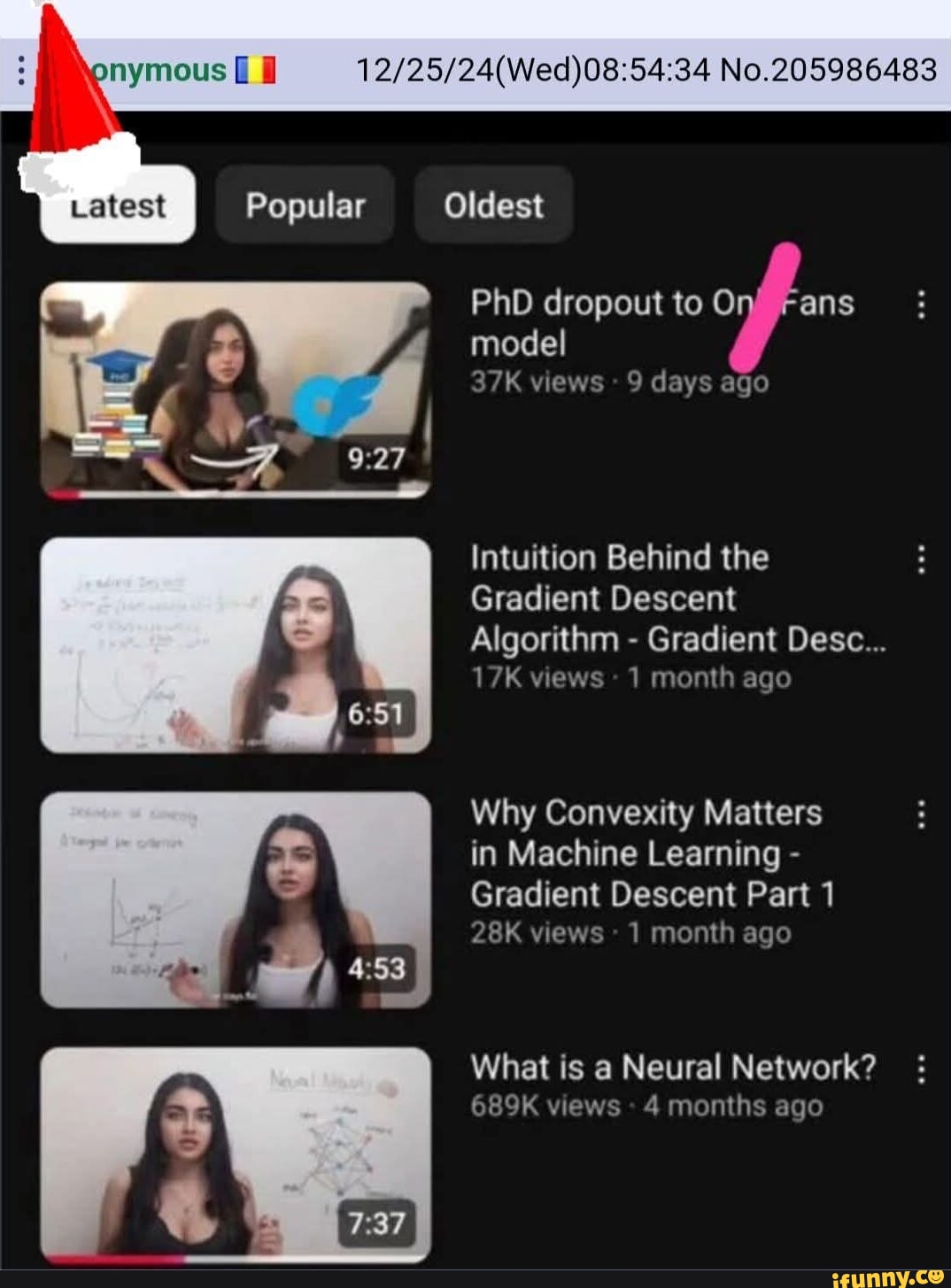 No.205986483 Popular Oldest PhD dropout to O ans model views 9 days ago Intuition Behind the ...