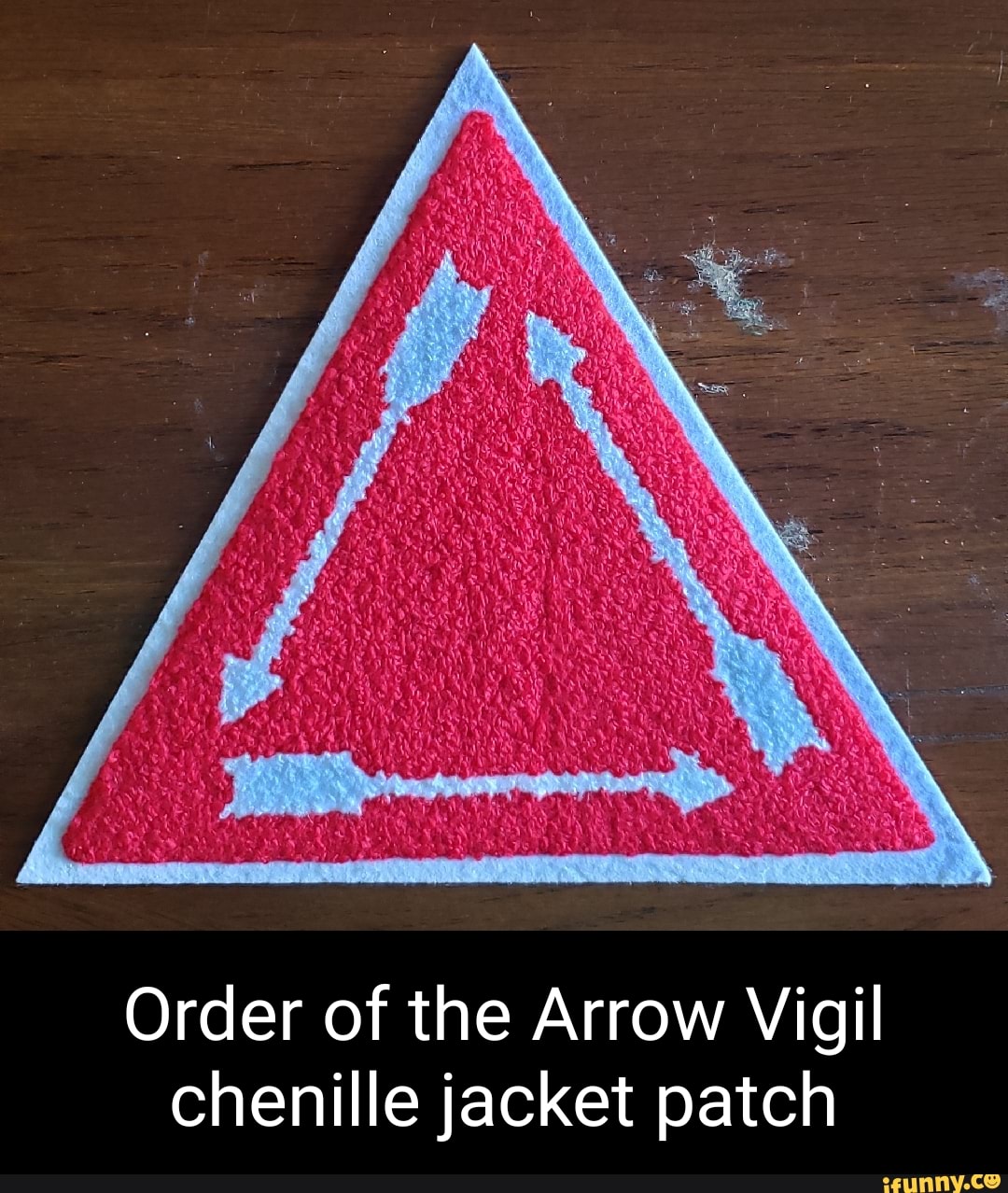 Order of the Arrow Vigil chenille jacket patch - iFunny