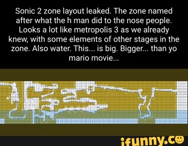 Sonic 2 zone layout leaked. The zone named after what the h man did to ...