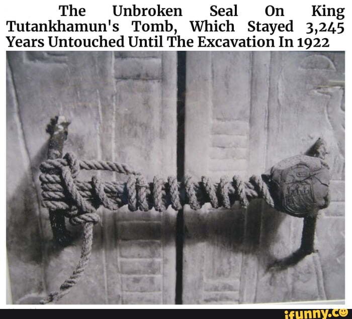 The Unbroken Seal On_ King Tutankhamun's Tomb, Which Stayed 3,245 Years ...
