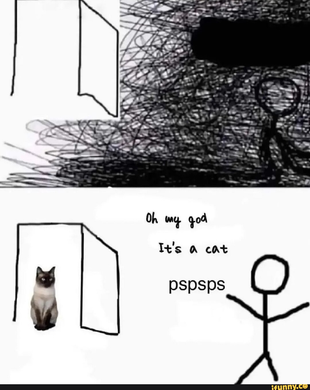 Oh my god It's cat pspsps - iFunny