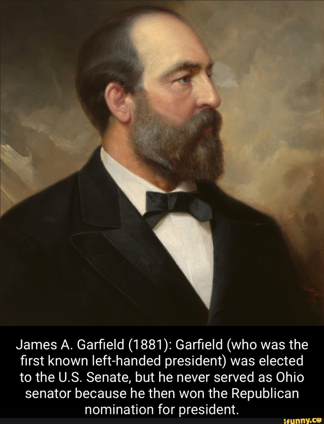 James A. Garfield (1881): Garfield (who was the first known left-handed ...