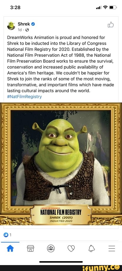 Shrek id-@ DreamWorks Animation is proud and honored for Shrek to be ...