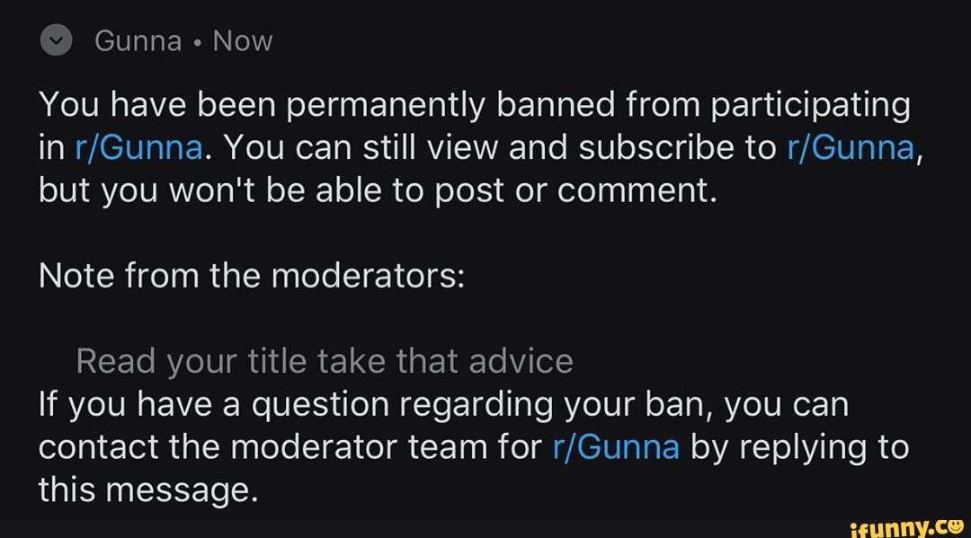 You have been permanently banned from participating in You can still ...