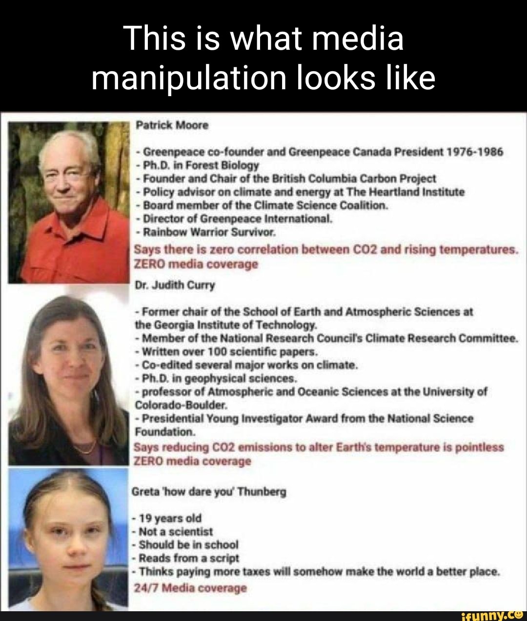 This is what media manipulation looks like Patrick Moore I Greenpeace co-founder and Greenpeace ...