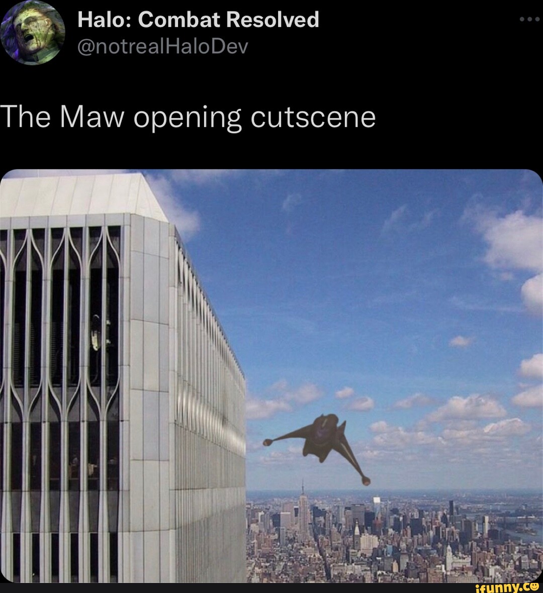 Halo: Combat Resolved @notrealHaloDev he Maw opening cutscene I - iFunny
