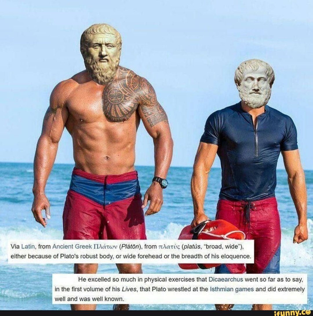 Via Latin, from Ancient Greek TlAatawv (Plat6n), from zAatvc (platis ...