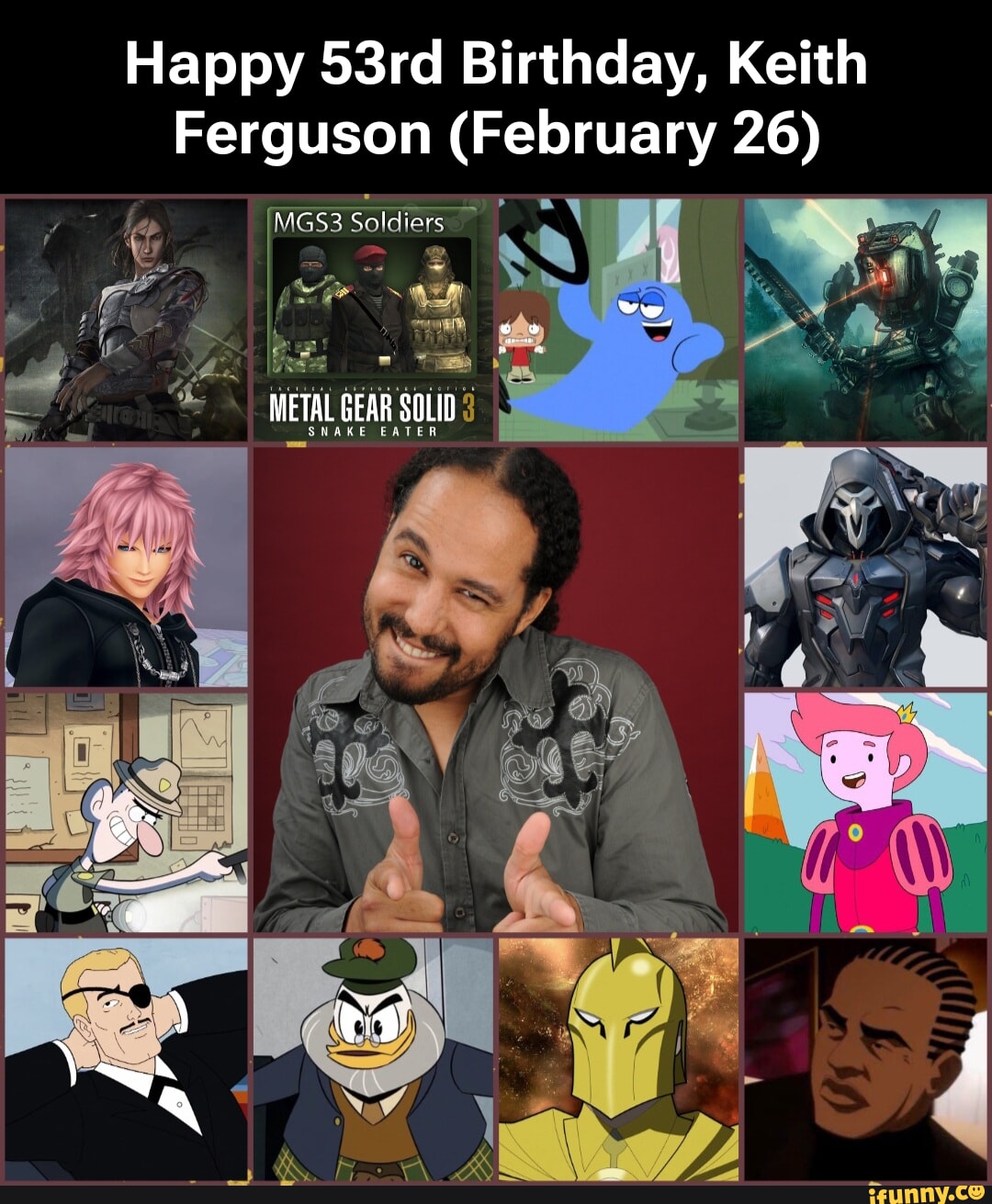Happy 53rd Birthday, Keith Ferguson (February 26) MGS3 Soldiers METAL ...