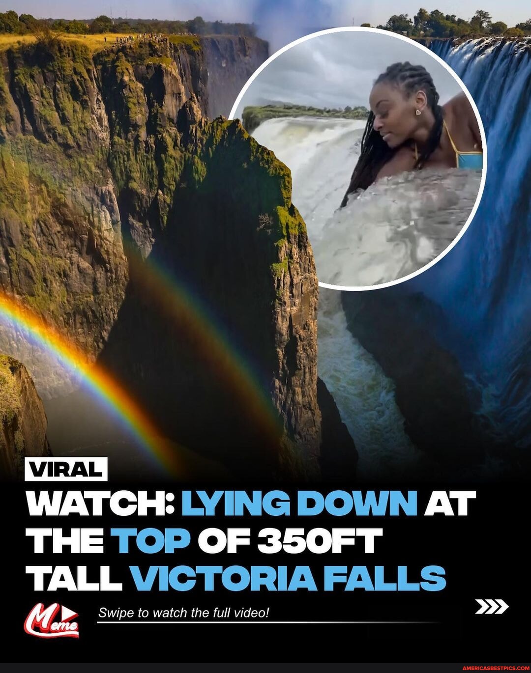 This viral video shows a woman lying down at the very top of Victoria ...