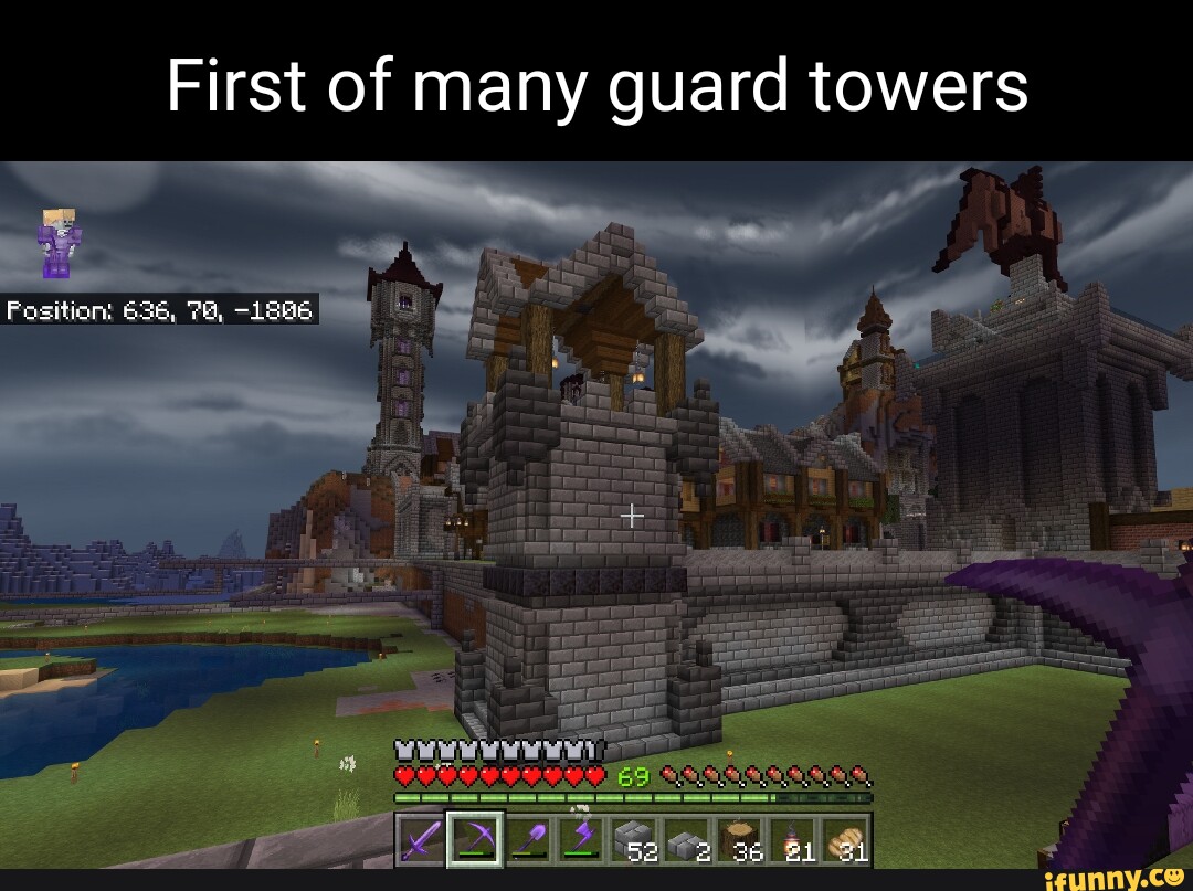 First of many guard towers Positions - iFunny