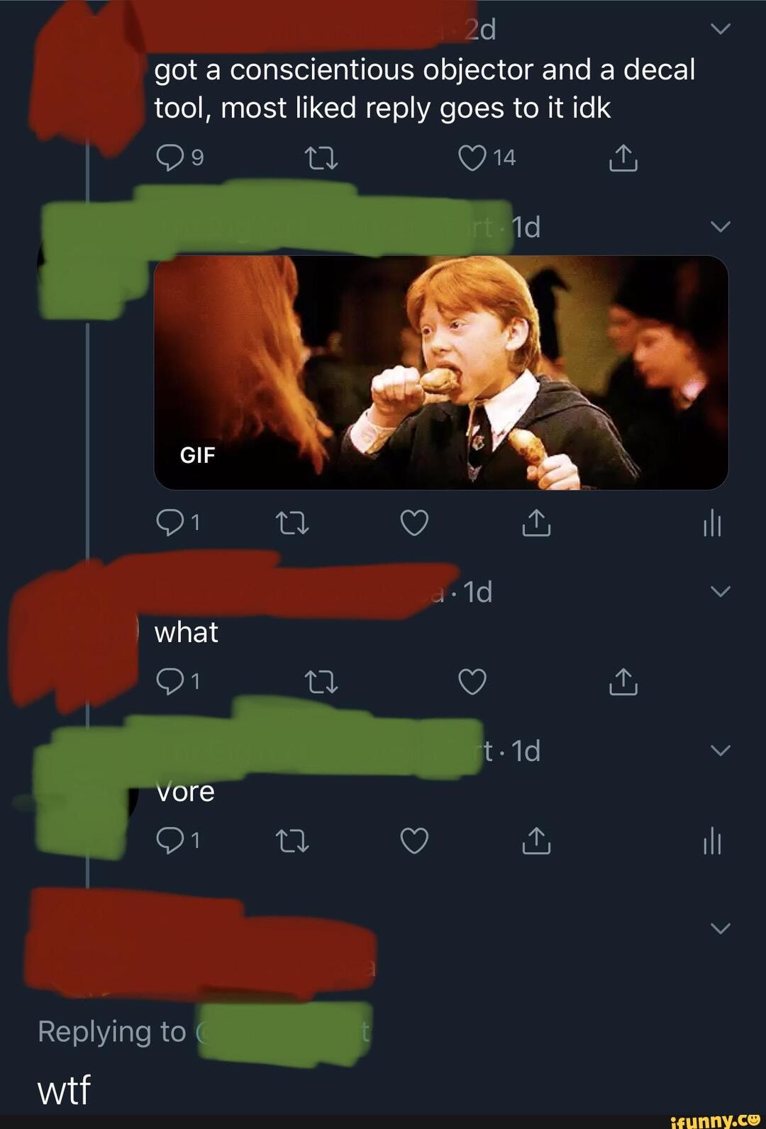 Got a conscientious objector and a decal tool, most liked reply goes to ...