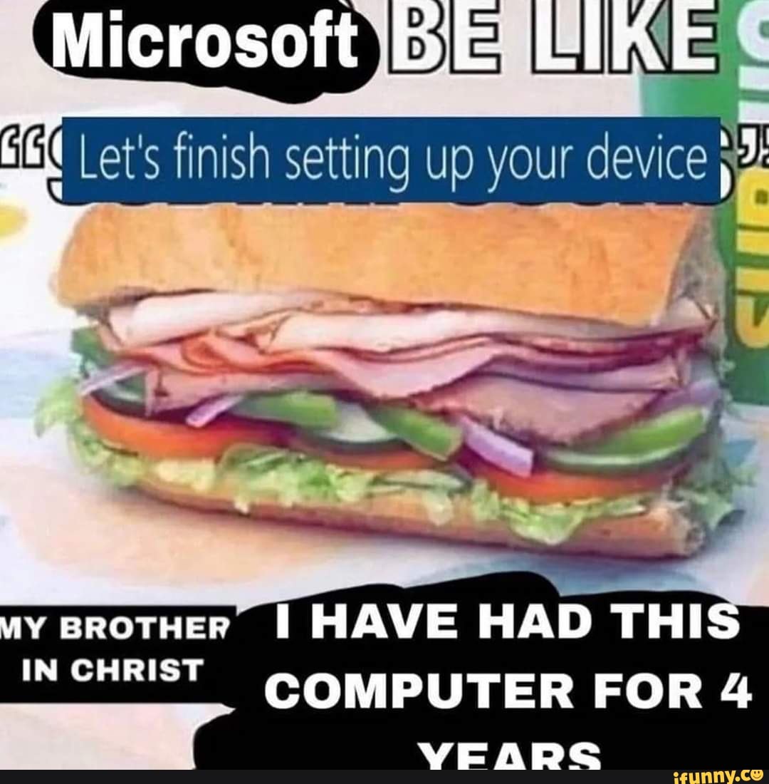 Let's finish setting up your device BROTHER U HAVE HAD THIS IN CHRIST ...