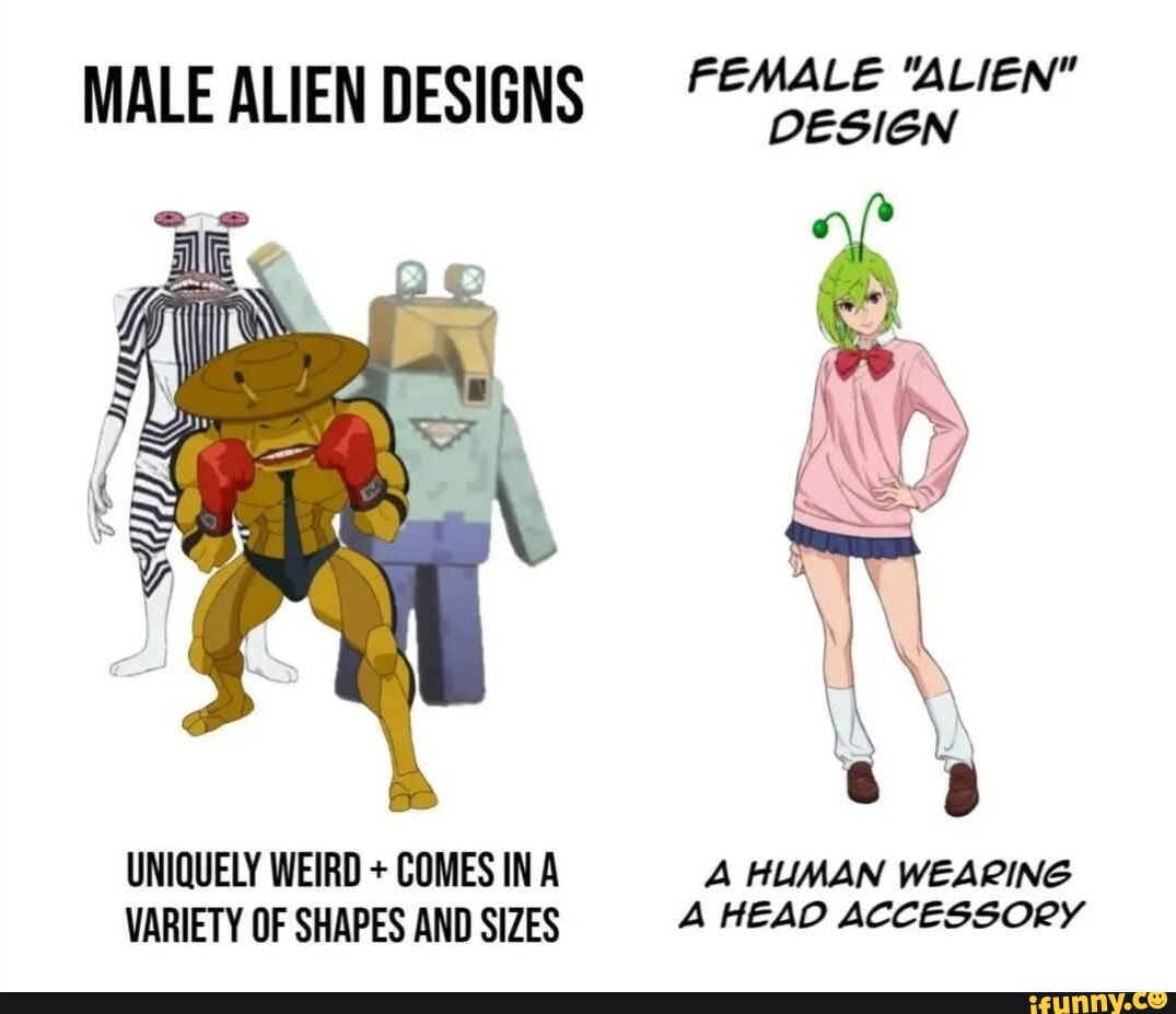 FEMALE "ALIEN" DESIEN MALE ALIEN DESIGNS A HUMAN WEARING A HEAD ...