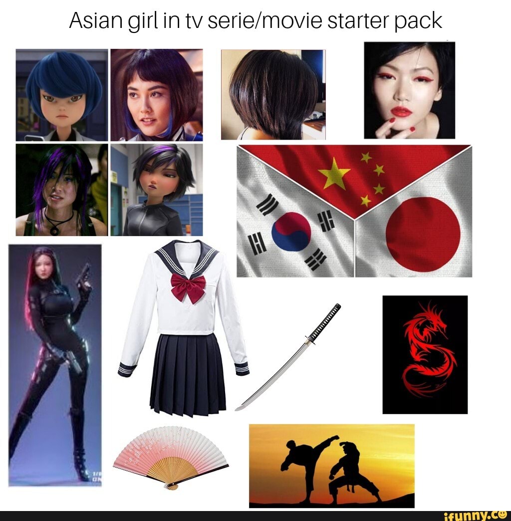 Asian girl in tv starter pack - iFunny