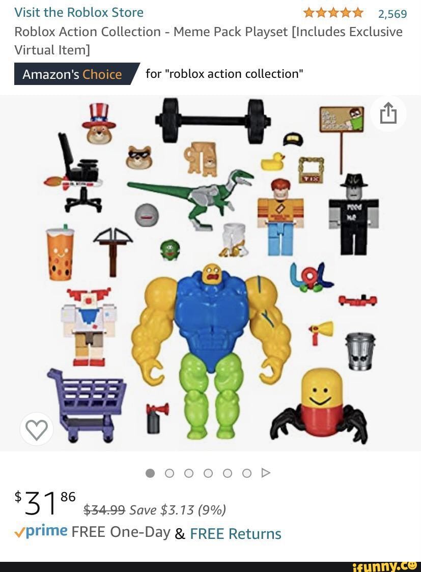 Visit the Roblox Store Roblox Action Collection - Meme Pack Playset ...