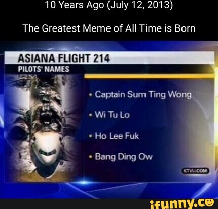 10 Years Ago (July 12, 2013) The Greatest Meme of All Time is Born ...