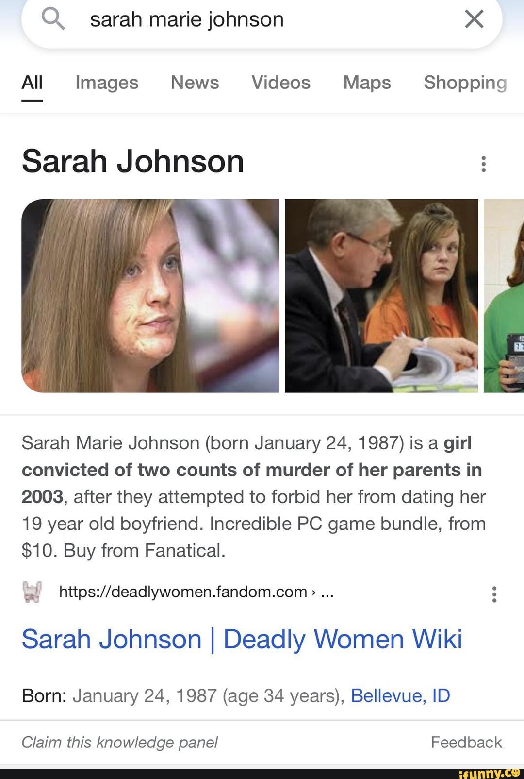Sarah marie johnson All Images News Videos Maps Shopping Sarah Johnson ...