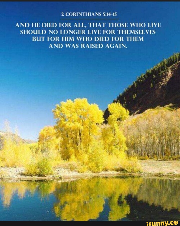 2 CORINTHIANS -15 AND HE DIED FOR ALL, THAT THOSE WHO LIVE SHOULD NO ...