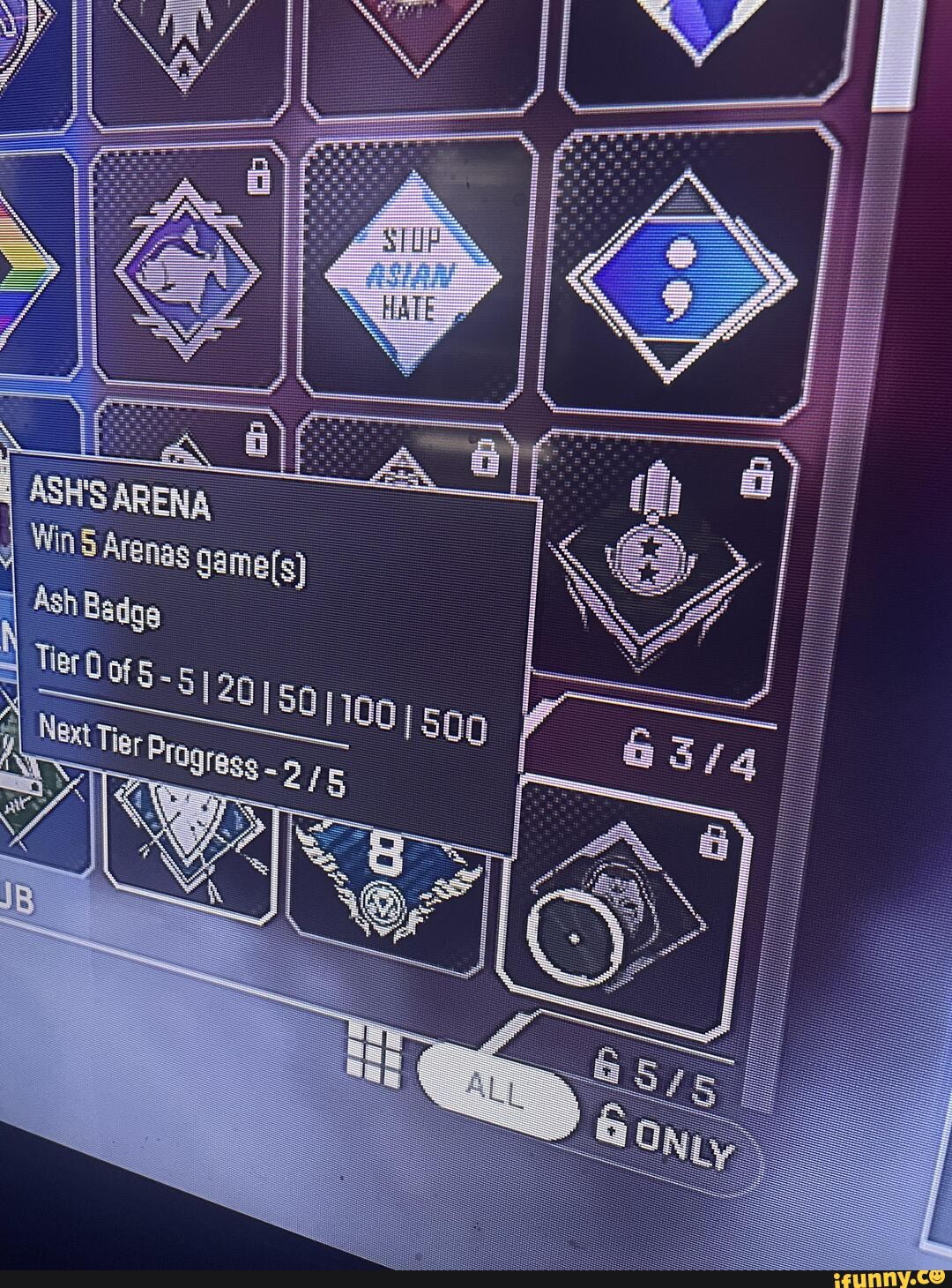 ASH'S ARENA Win Arenas >I Ash Badge Tie of ~$1291501100) 599 Next Tig ...