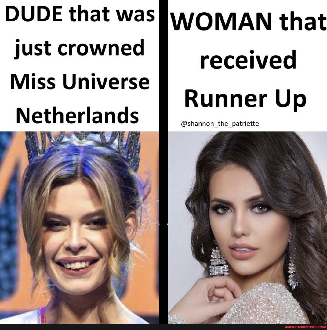 DUDE that was WOMAN that just crowned received Miss Universe Runner Up ...