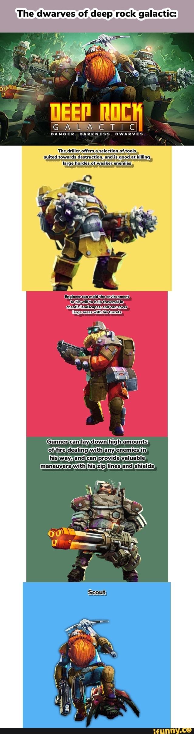 The dwarves of deep rock galactic: GALACTIC DANGER. DARKNESS. DWARVES ...