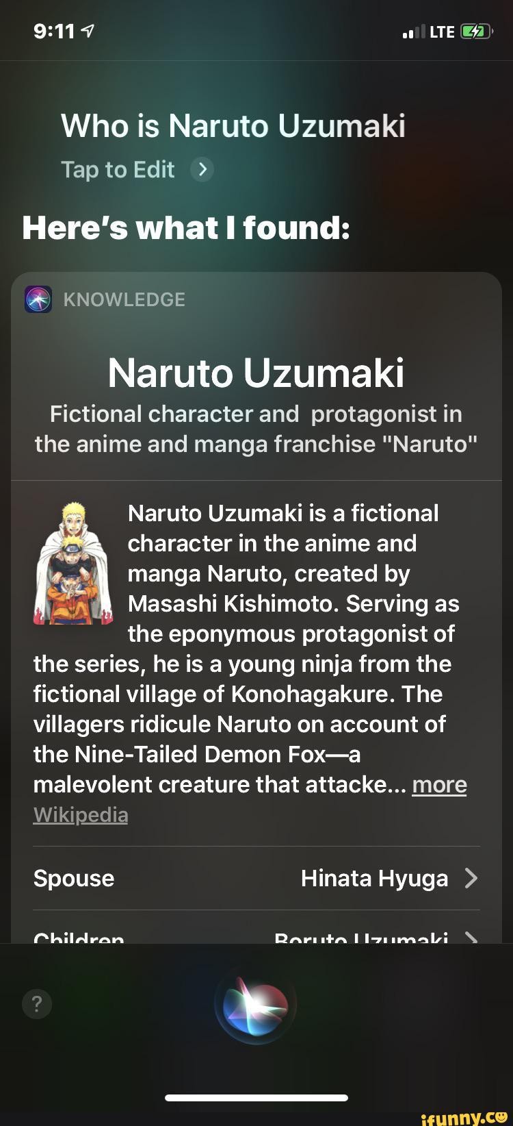 Who is Naruto Uzumaki Here's what I found: Naruto Uzumaki Fictional ...