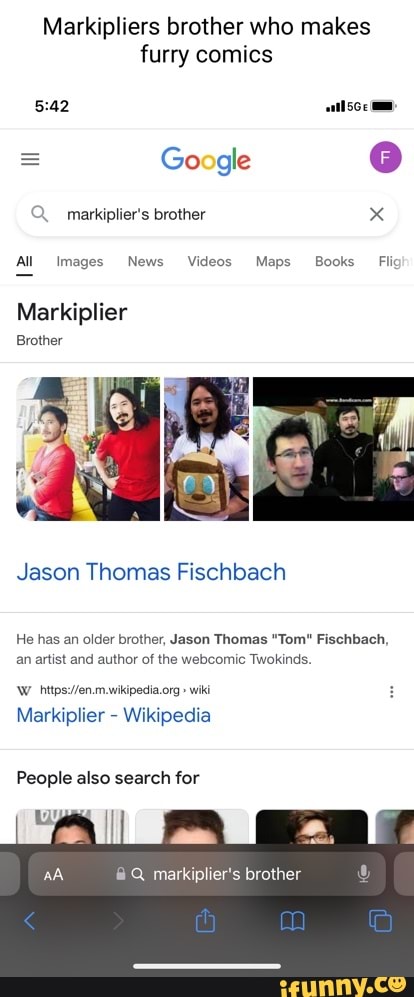 Markipliers brother who makes furry comics = Google markiplier's ...