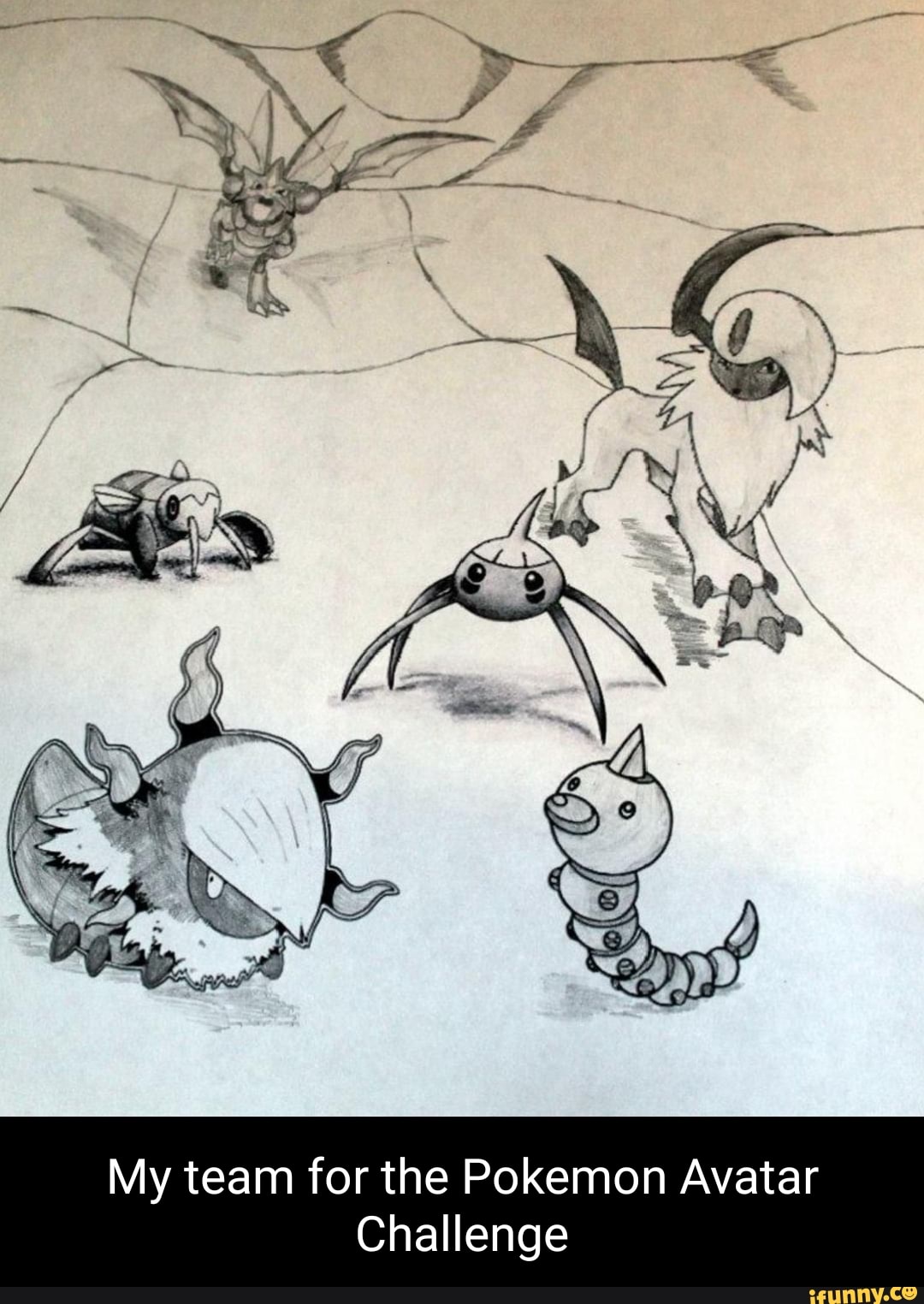 My team for the Pokemon Avatar Challenge - iFunny