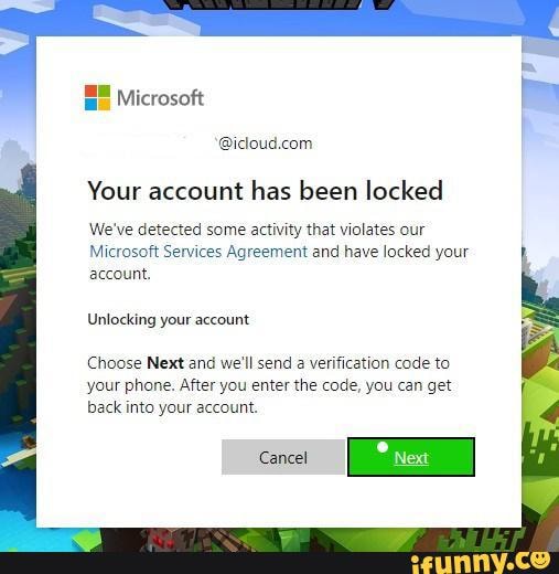BE Microsoft com Your account has been locked We've detected some ...