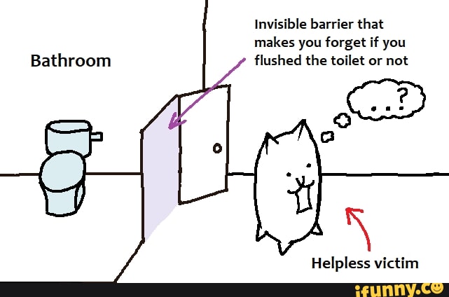 Invisible barrier that makes you forget if you Bathroom flushed the ...