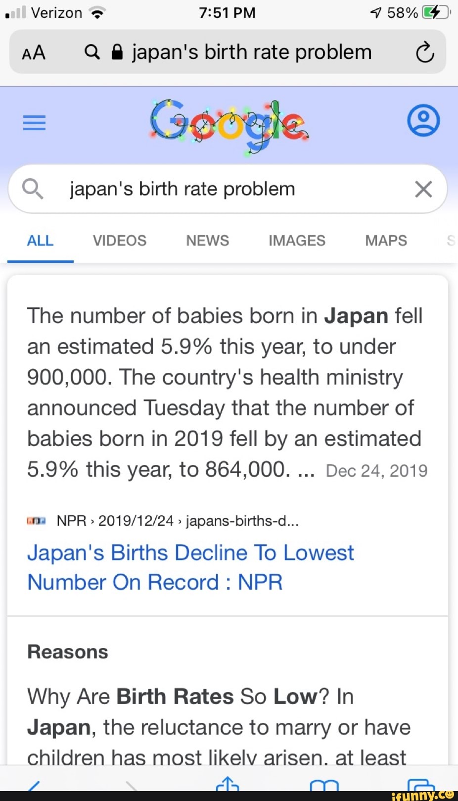 PM Verizon AA Q @ japan's birth rate problem 6) Q. japan's birth rate ...