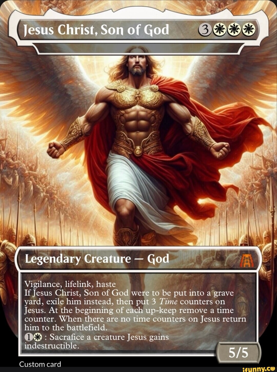 Jesus Christ, Son of God Legendary Creature God Vigilance, lifelink ...