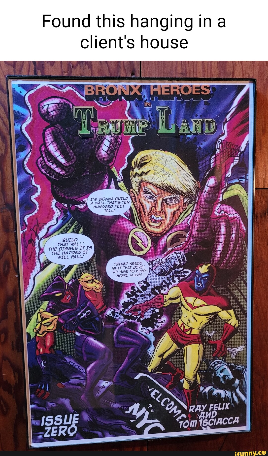 Found this hanging ina client's house "Y FELIX ty; RUD TOM {SCIACCA ...