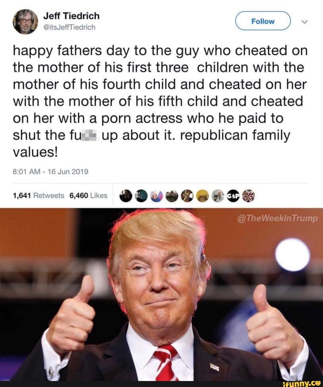 Happy Fathers Day To The Guy Who Cheated On The Mother Of His First