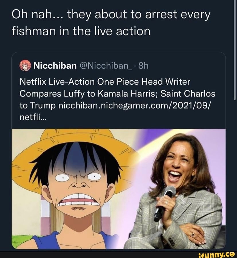 Oh nah... they about to arrest every fishman in the live action ...