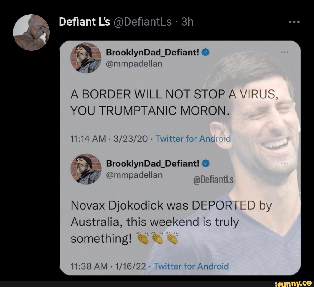Defiant Us @DefiantLs BrooklynDad_Defiant! A BORDER WILL NOT STOP A ...