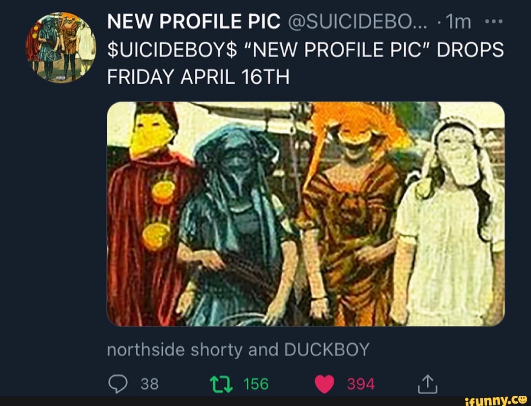 NEW PROFILE PIC @SUICIDEBO... $UICIDEBOY$ "NEW PROFILE PIC" DROPS ...