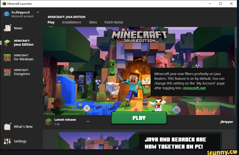 GQ %*Btippenx Microsoll account MINECRAFT: JAVA EDITION Play ...