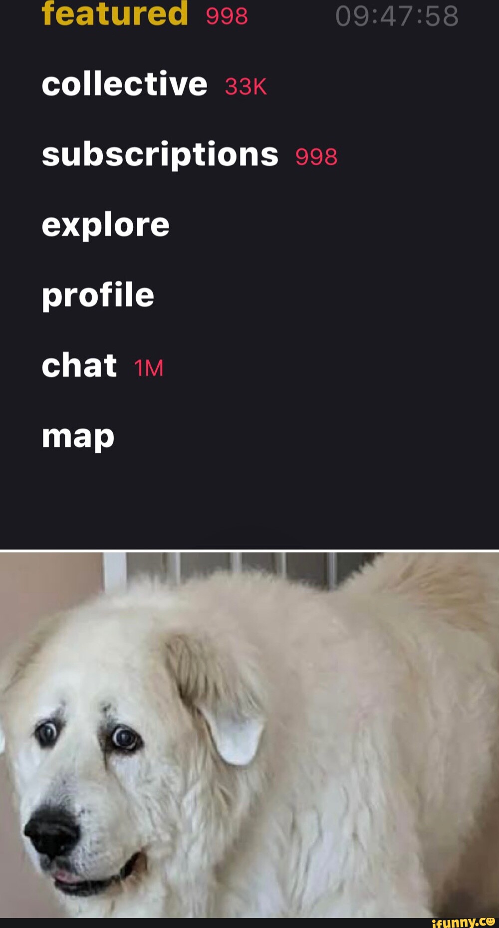 Featured 998 collective 33" subscriptions 998 explore profile chat map ...