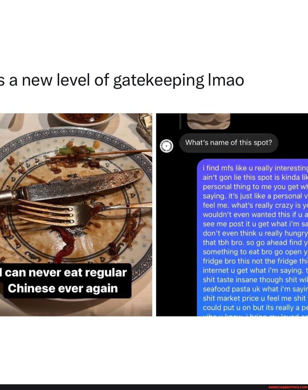 This next level gatekeeping 😂😂 - anew level of gatekeeping Imao What's ...