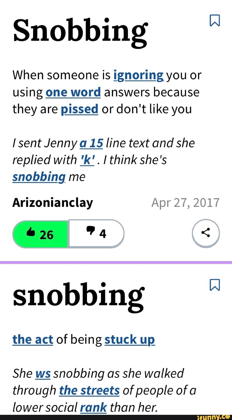 Snobbing memes. Best Collection of funny Snobbing pictures on iFunny