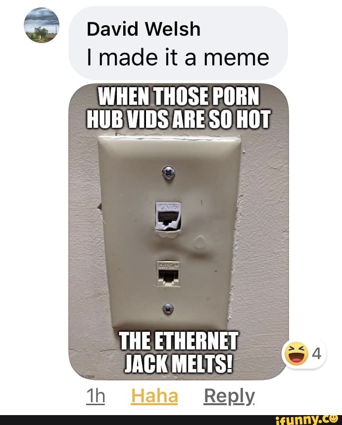Shared with permission. - David Welsh I made it a meme WHEN THOSE PORN ...