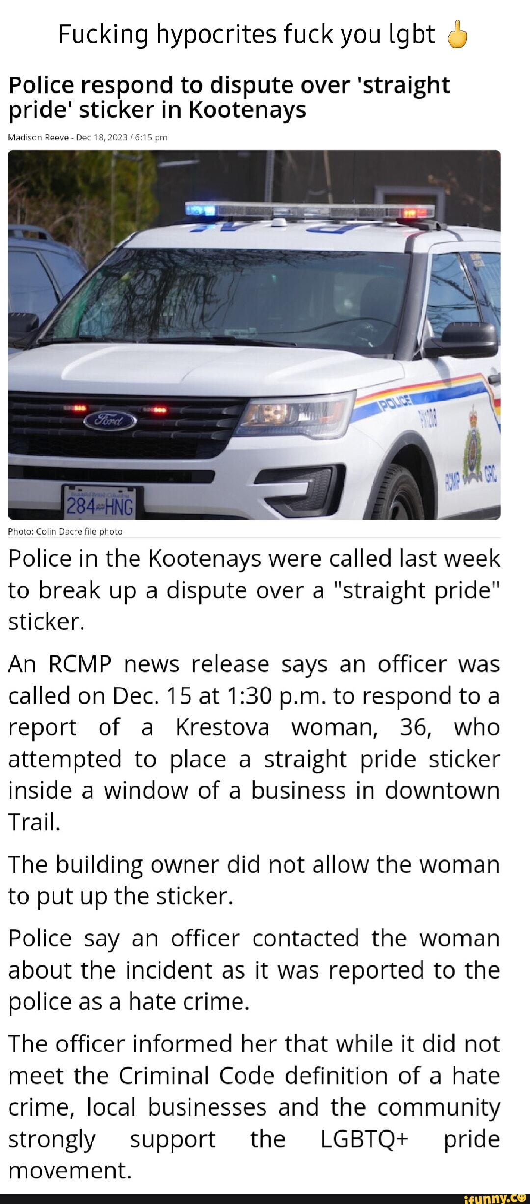 Rcmp memes. Best Collection of funny Rcmp pictures on iFunny