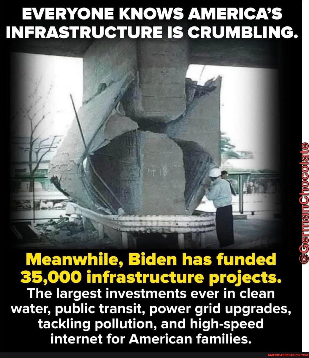 EVERYONE KNOWS AMERICA'S INFRASTRUCTURE IS CRUMBLING. I Meanwhile ...